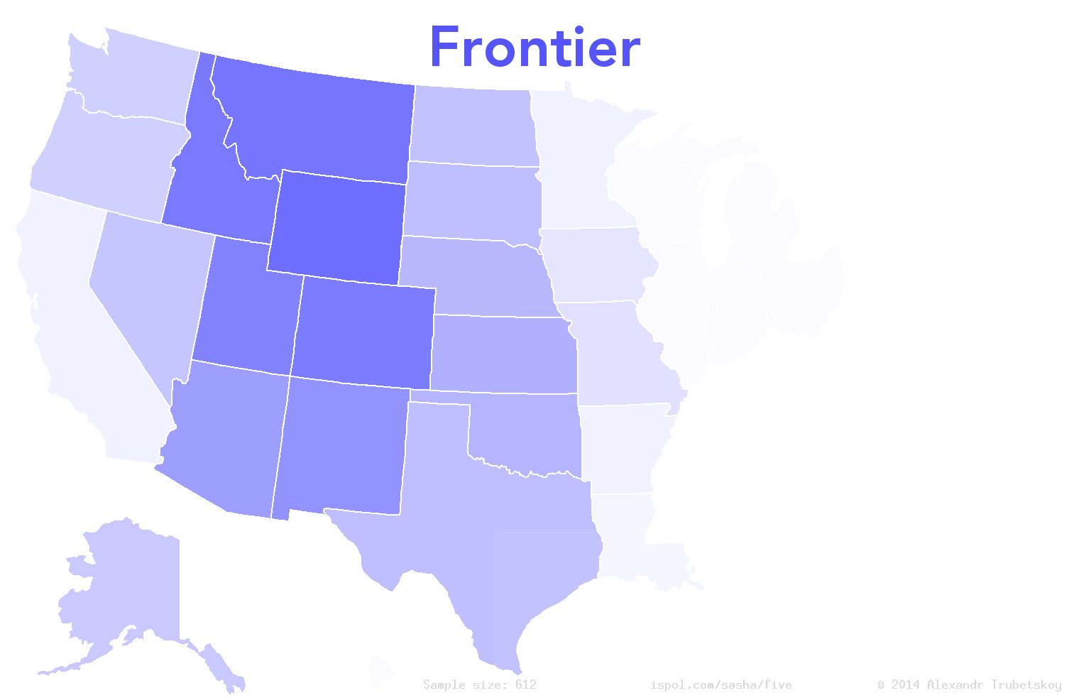 America in five regions